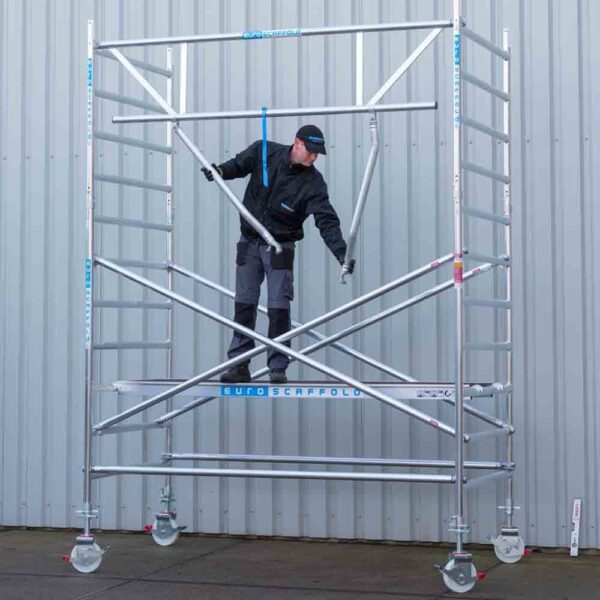 Rolsteiger met dubbele Voorloopleuning 135 x 190 x 6,2 meter werkhoogte ...